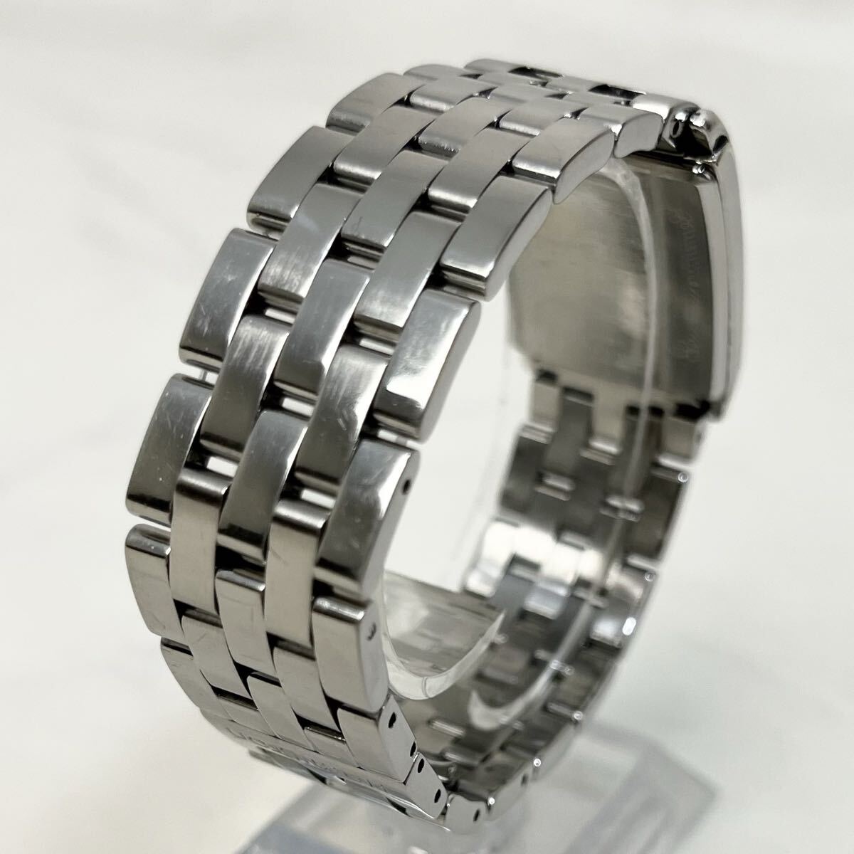 【実働】 Hamilton 6269 ハミルトン シルバー文字盤 スクエア スモセコ アナログ クオーツ メンズ 腕時計 ウォッチ 稼動品 ...