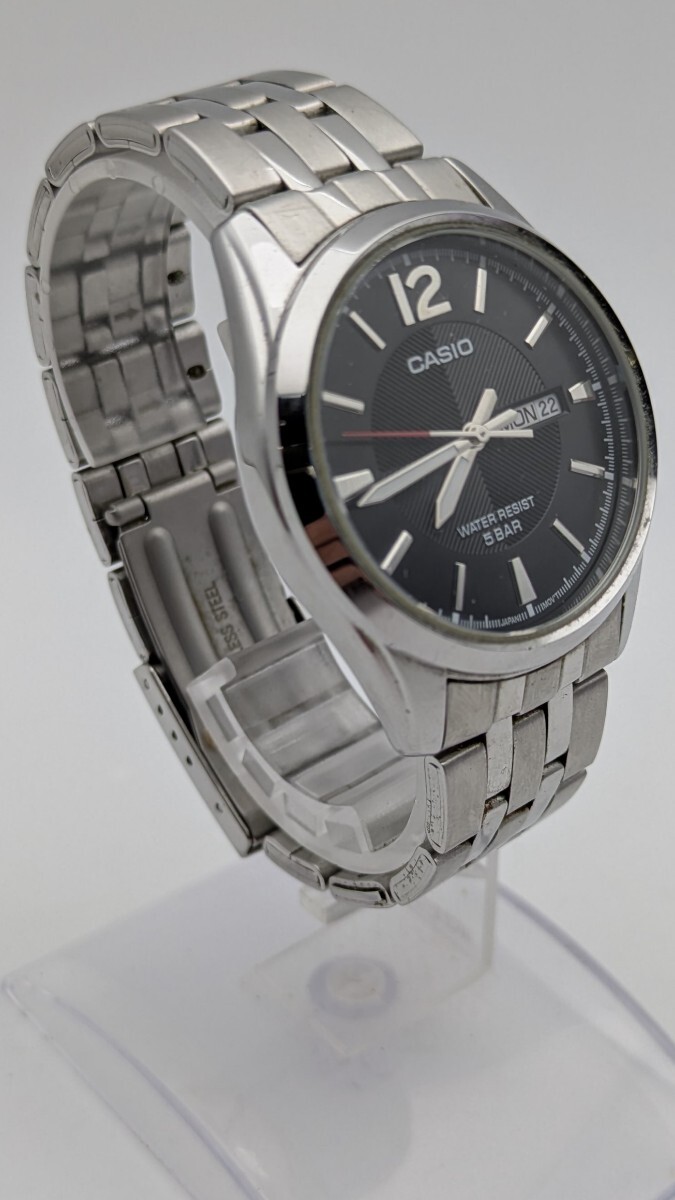 CASIO 腕時計 MTP-1335 カシオWR シルバーカラー WATER RESIST 5BAR 撮影時稼働品 クォーツ /【Buyee ...