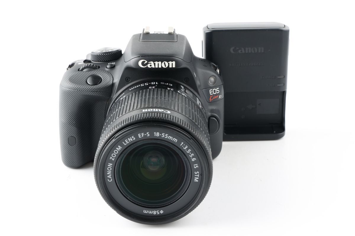 0121 Canon EOS Kiss X7 + EF-S 18-55mm F3.5-5.6 IS STM デジタル一眼レフカメラ 標準ズーム ...