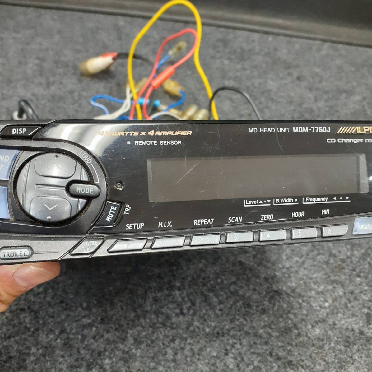 ALPINE アルパイン MDM-7760J 1DIN MD プレーヤー 当時物 旧車 CDチェンジャーコントロール b0732-gyr ...