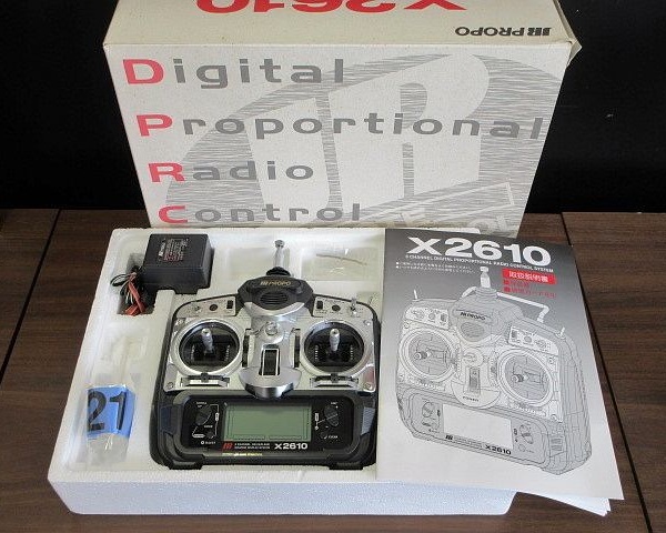 467☆JR PROPO プロポ ラジコンヘリ用 X2610 72MHz 説明書＋箱付 ジャンク/充電・液晶表示OK！ /【Buyee ...