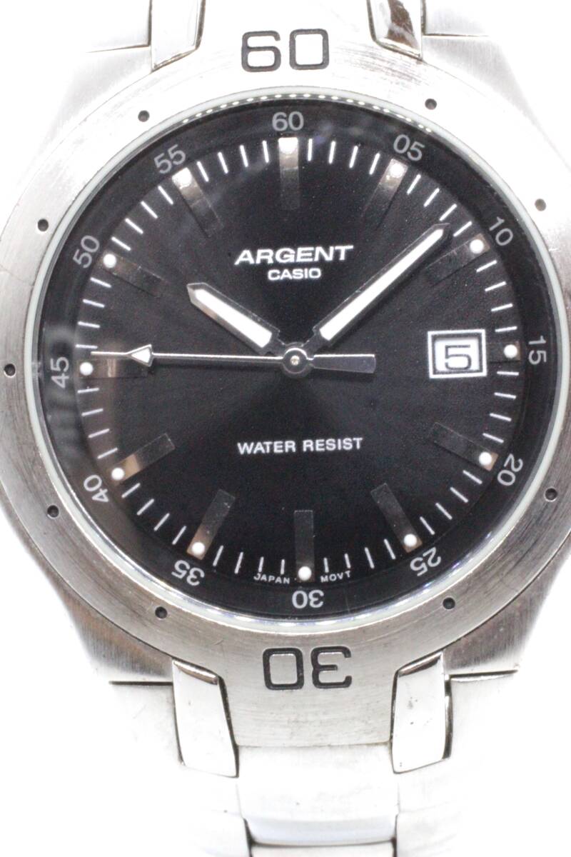 【CASIO】ARGENT QUARTZ ARG-107STAINLESS STEEL BACK JAPAN MOVEMENT 中古品時計 ...