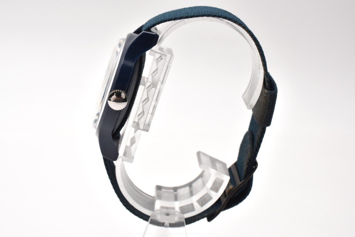 TIMEX QUARTZ SHIPS タイメックス クォーツ ラウンド 腕時計 メンズ 3針 ネイビー ブラック SR626SW ...