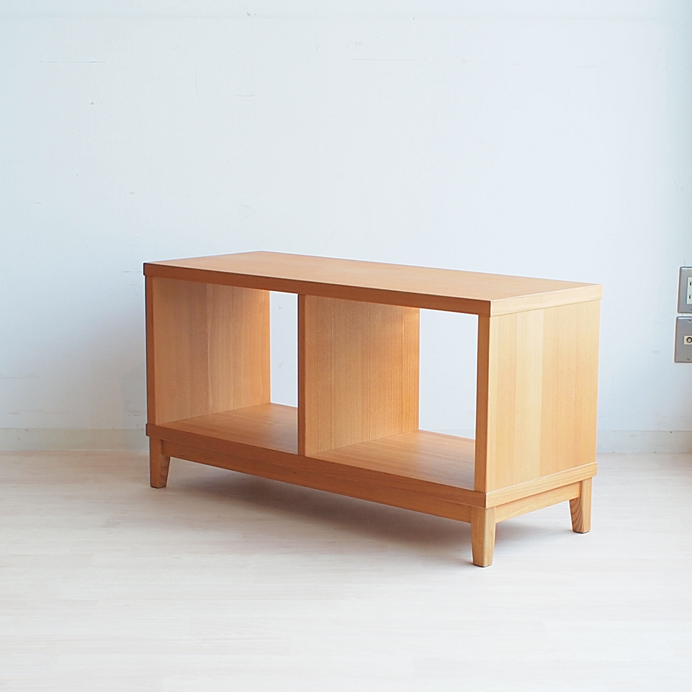 無印良品/MUJI タモ材 ローボード 100cm ラック /【Buyee】