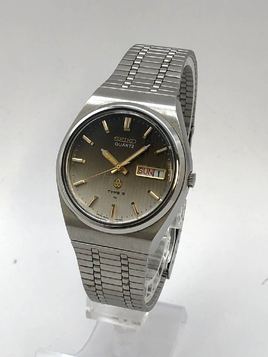 1円～/SEIKO/セイコー/TYPE/タイプ/Ⅱ/4623-8030/3針/デイデイト/シルバーカラー/ラウンド/クォーツ/メンズ腕時計 ...