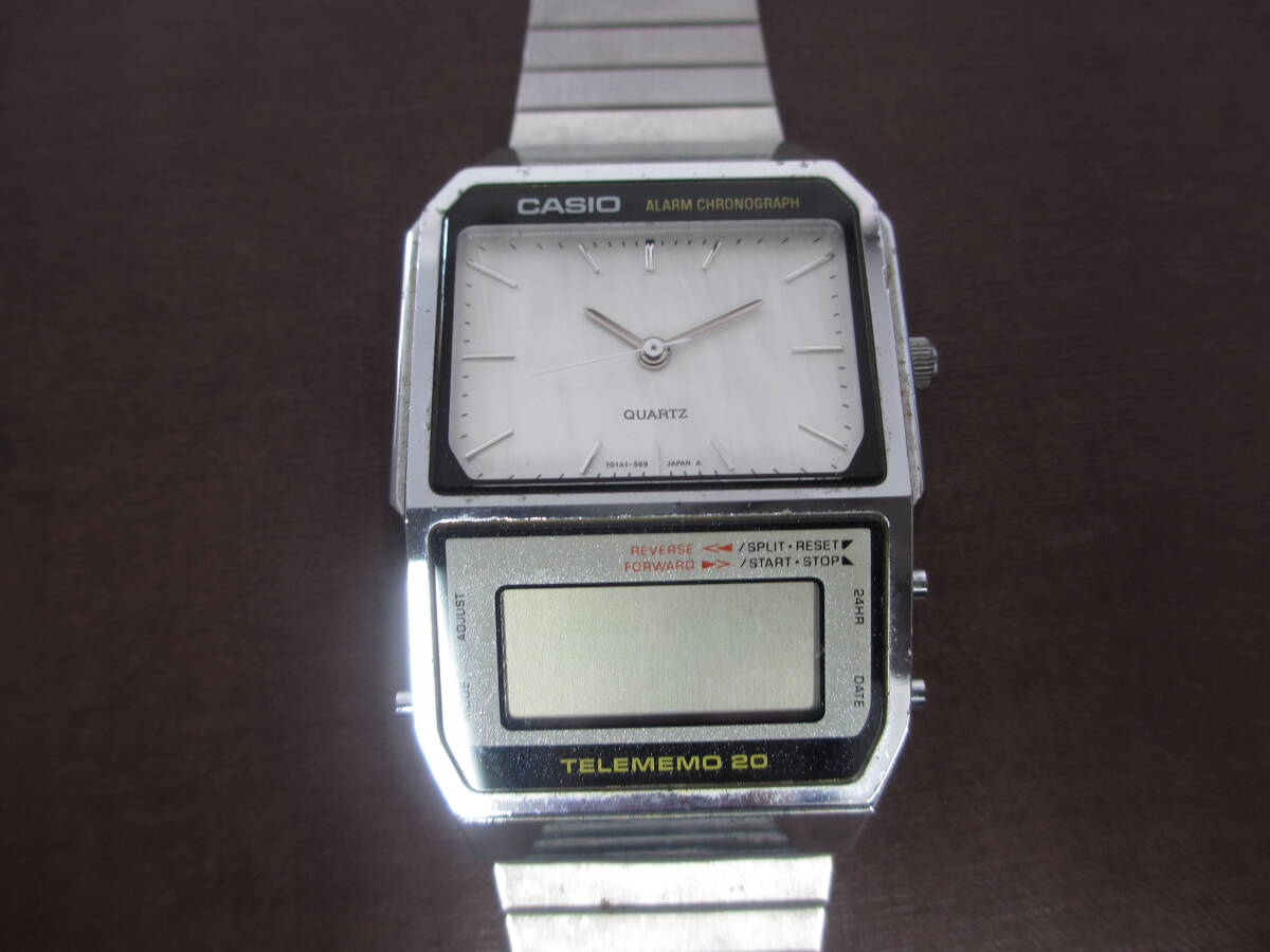 CASIO/カシオ/TELEMEMO 20 アラーム クロノグラフ 腕時計/AB-200/電池未交換 動作未確認 /【Buyee】 Buyee ...