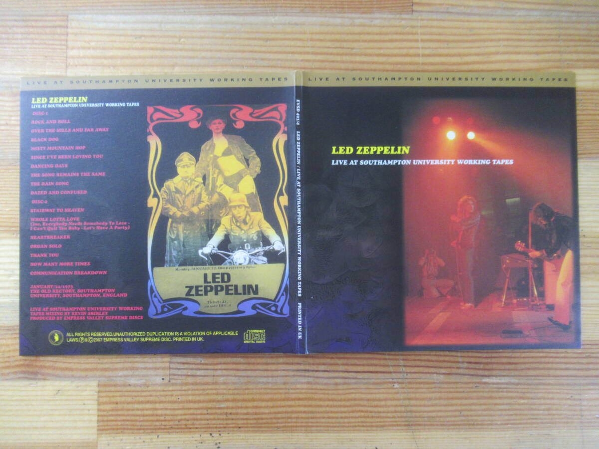 g28☆ 26 【 2CD 】 Led Zeppelin Live At Southampton University Working ...