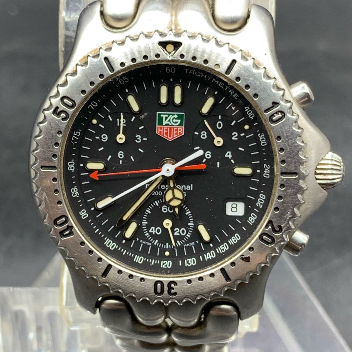 M89 電池交換済み TAG HEUER タグホイヤー 腕時計 CG1110-0 セル クロノグラフ デイト QZ クォーツ ブラック文字盤 200m 稼動品 /【Buyee】 Buyee ...