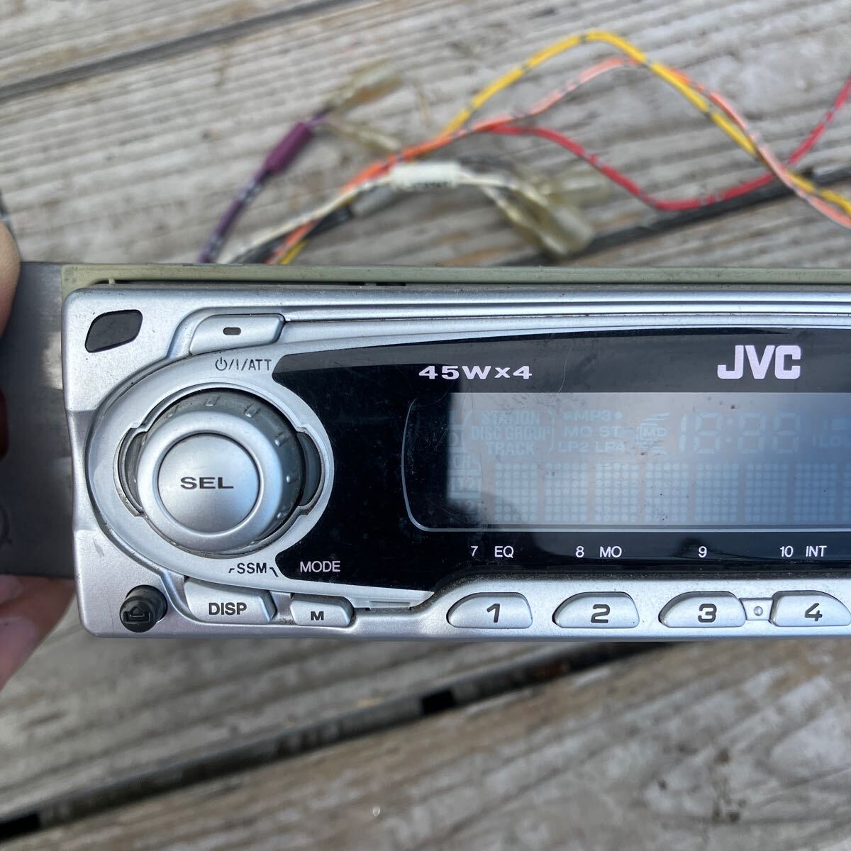 JVC 日本ビクター KD-M515-B 1DIN MDレシーバーMDプレーヤー（MDLP対応）出力45W × 4（MOS-FETアンプ内蔵）カーオーディオ 旧車 ジャンク /【Buyee ...