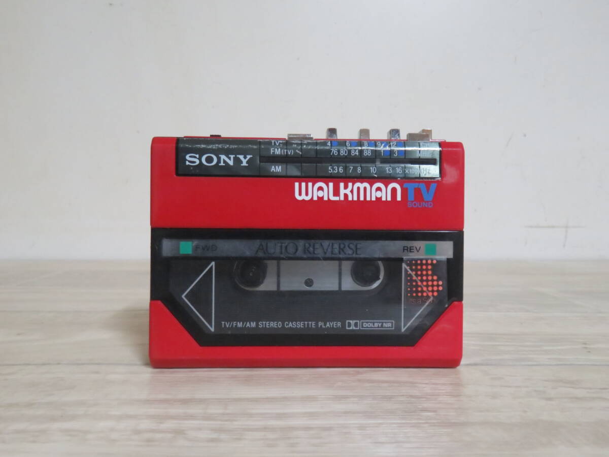 SONY ソニー WALKMAN TV SOUND ウォークマン WM-F55 レッド ステレオ カセットプレーヤー /【Buyee ...