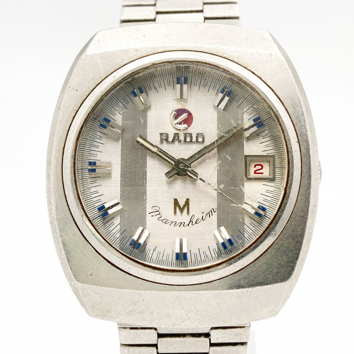稼働品 RADO ラドー MANNHEIM マンハイム カットガラス メンズ 自動巻き 腕時計 alp梅0718 /【Buyee】 Buyee ...