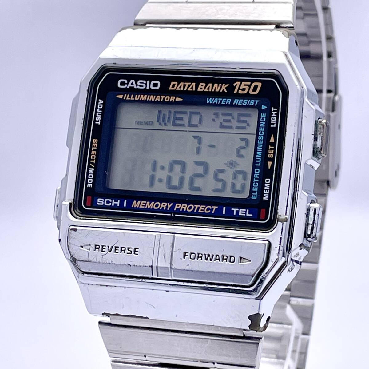 CASIO カシオ DATA BANK 150 データバンク DB-1500 腕時計 メンズ レディース ウォッチ クォーツ quartz ...