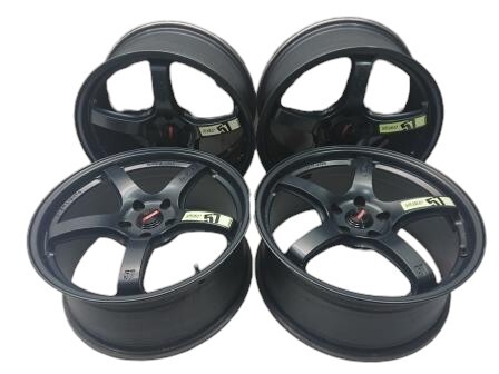 RAYS レイズ グラムライツ 57CR ★ 8.5J +45 ガンブルー 114.3 ★ VAB WRX STI 後期 にて使用 ...