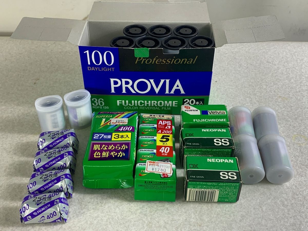 JF7 カメラフィルム まとめ FUJICHROME PROVIA FUJIFILM nexia APS A200 / Velvia 他 ...
