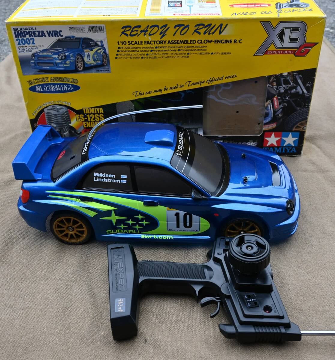 タミヤ 1/10 TGS CHASSIS XB SUBARU IMPSEZA WRC 2002 スバル インプレッサ エンジンRCカー FS-12SS エンジン ラジコン TAMIYA ...