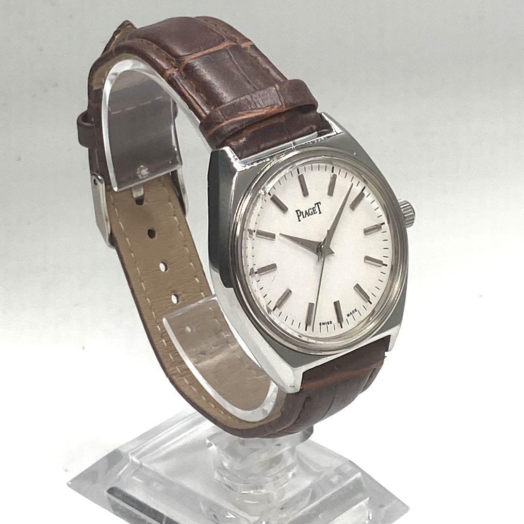 ★極美品! 動作良好! ピアジェ piaget手巻き 腕時計 アンティーク ビンテージ ウォッチ メンズ レザー ラウンド 高級ブランド 即納 ...
