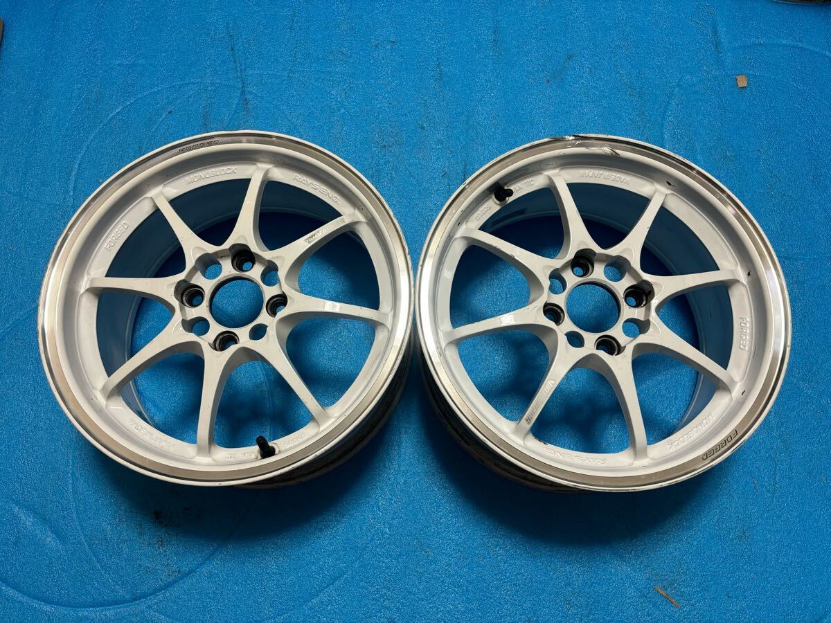 RAYS レイズ 鍛造 VOLK RACING CE28 CR CLUB RACER 15インチ 15X7JJ +48 PCD 100/4H ...