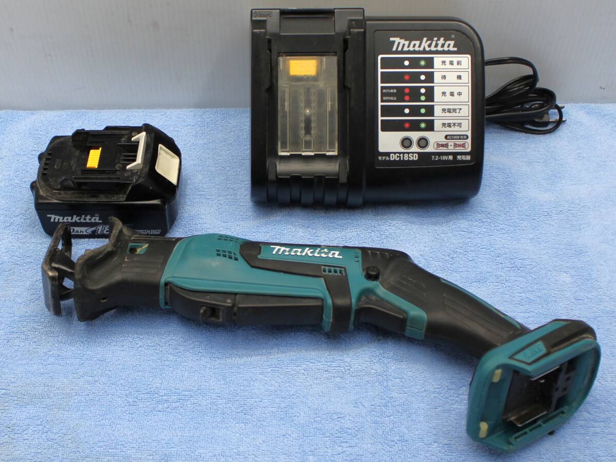 動作確認品 makita 18V 充電式 レシプロソー JR184D 純正バッテリーBL1850B/充電器DC18SD 鉄・ステンレス用/木材用ブレードあり /【Buyee】 Buyee ...