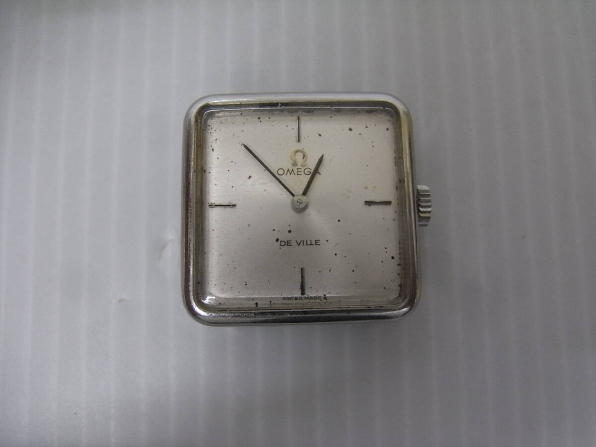 1401 OMEGA オメガ DE VILLE デビル 5110381手巻き Cal.620 スクエア シルバー ボーイズ レディース 腕時計 ...