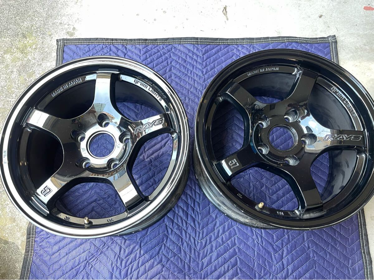 RAYS グラムライツ 57CR 15-8J オフセット28 5穴 2本セット 美品 レイズ gramLIGHTS 5H /【Buyee ...