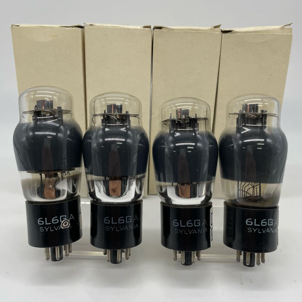 ★ 真空管 6L6GA SYLVANIA 真空管アンプ アンプまとめ まとめ売り 4本セット 箱付き シルバニア 現状写真参照 シール付き ...