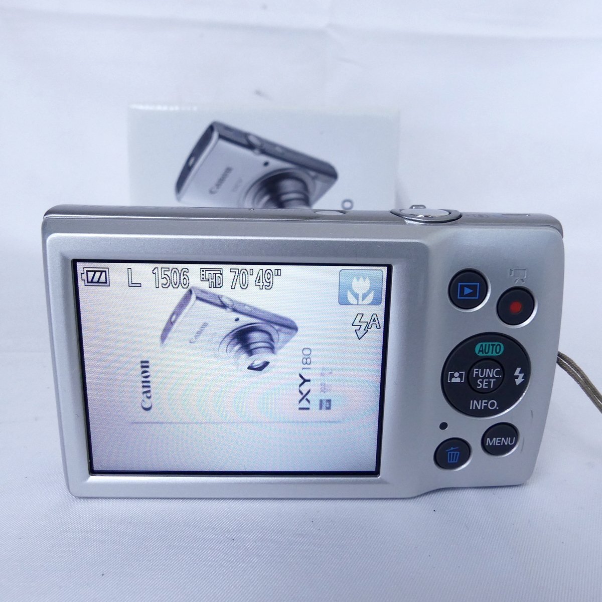 Canon キャノン IXY 180 イクシー PC2275 シルバー デジタルカメラ デジカメ 簡易動作OK 美品 /2507C /【Buyee】