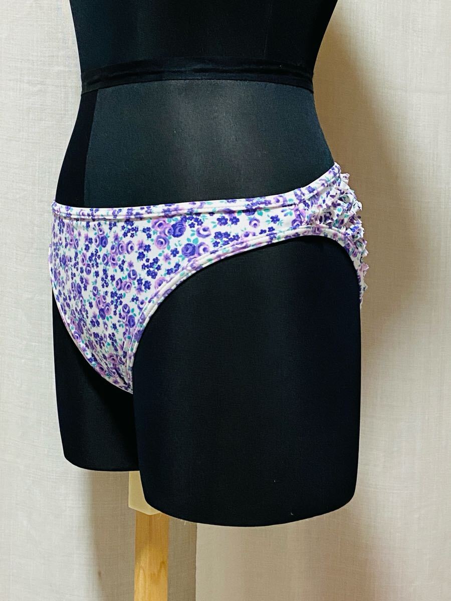 No186 中古古着水着 バックフリル ショーツのみ Mサイズ 花柄 紫 /【Buyee】 Buyee - Japanese Proxy ...