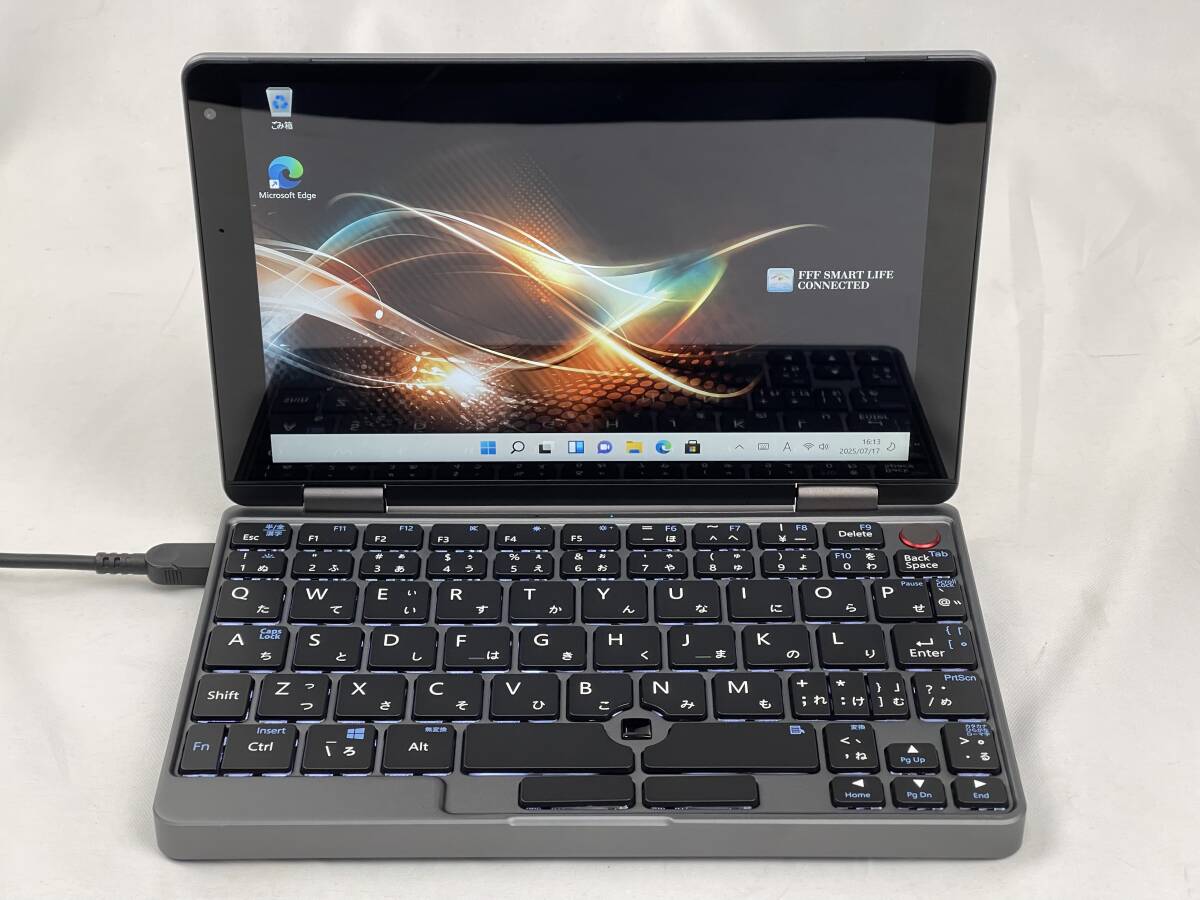 IRIE FFF-PCM2B 2in1ミニノートPC Intel Celeron N4120 6GB/eMMC128GB 指紋認証 8インチフルHD タッチパネル Win11【ジャンク品 ...