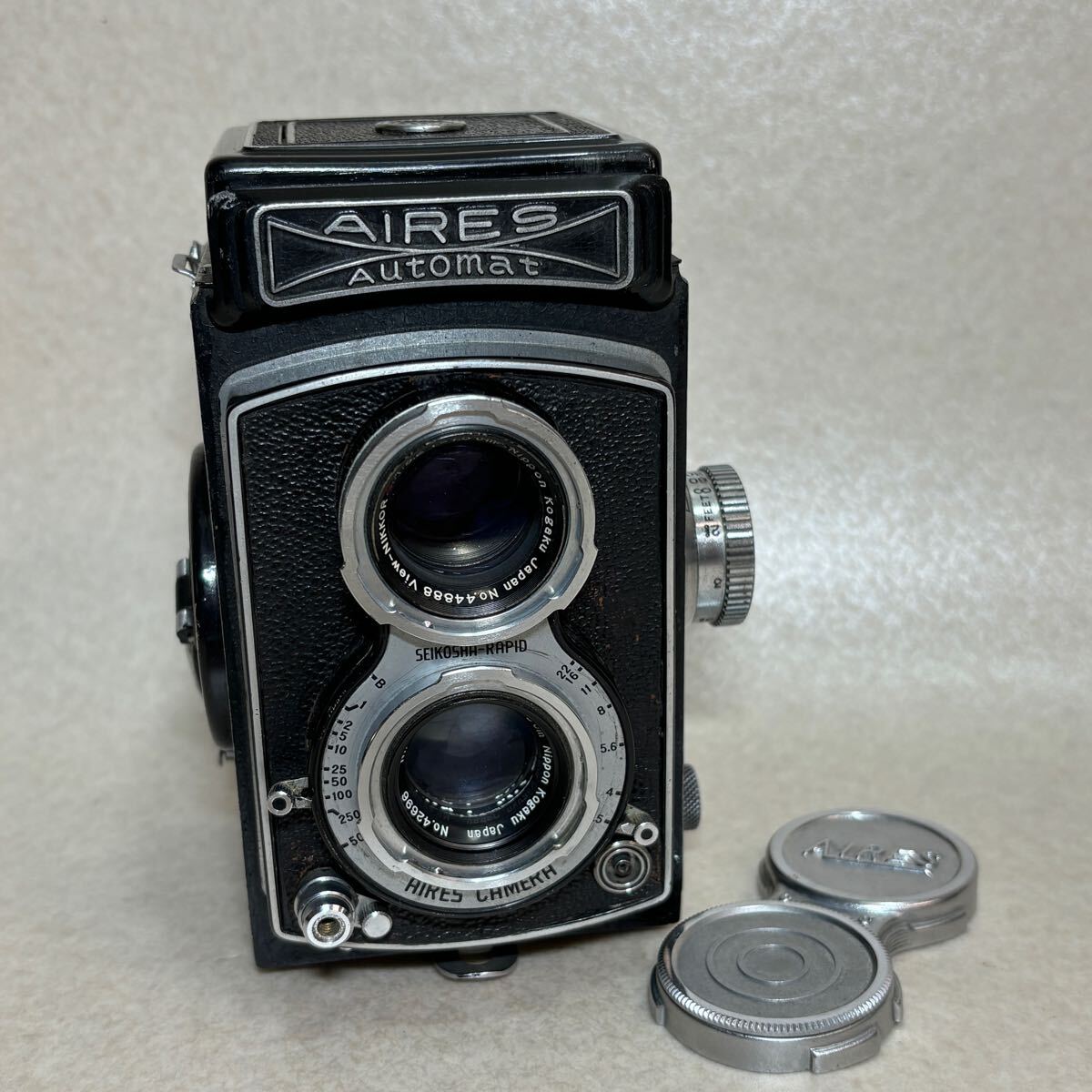 W3 - 25 ）二眼レフカメラ AIRES AUTOMAT View-NIKKOR C 1:3.2 f=7.5cm NIKKOR-Q・C 1 ...