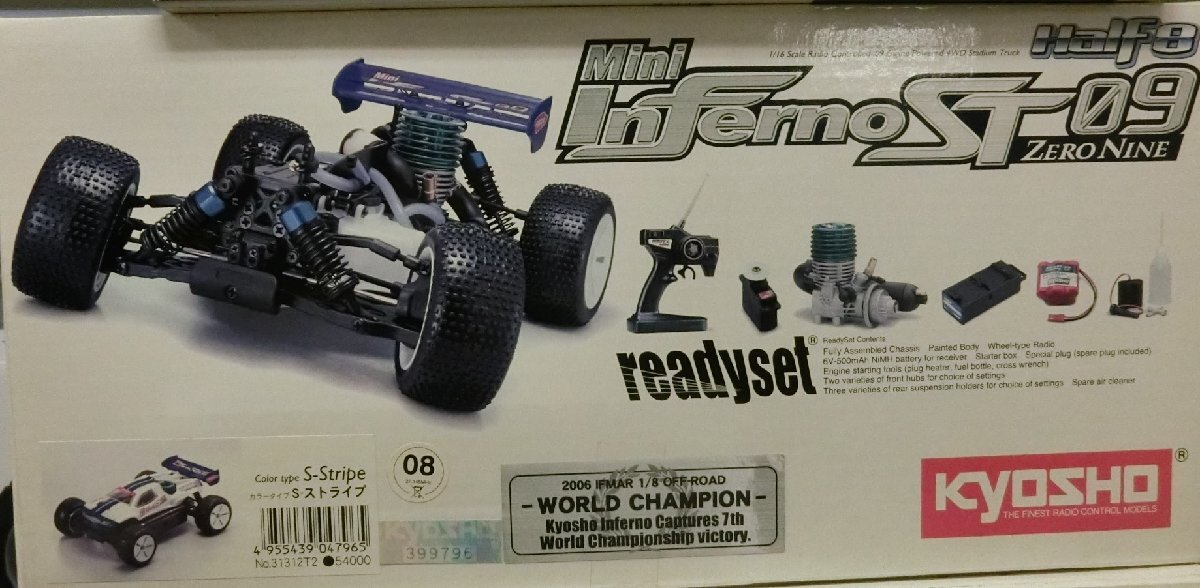 京商 No.31312T2 1/16 HalF8 Mini InFerno ST09 ZERO NINE readyset カラータイプ S-ストライプ /【Buyee】 Buyee ...