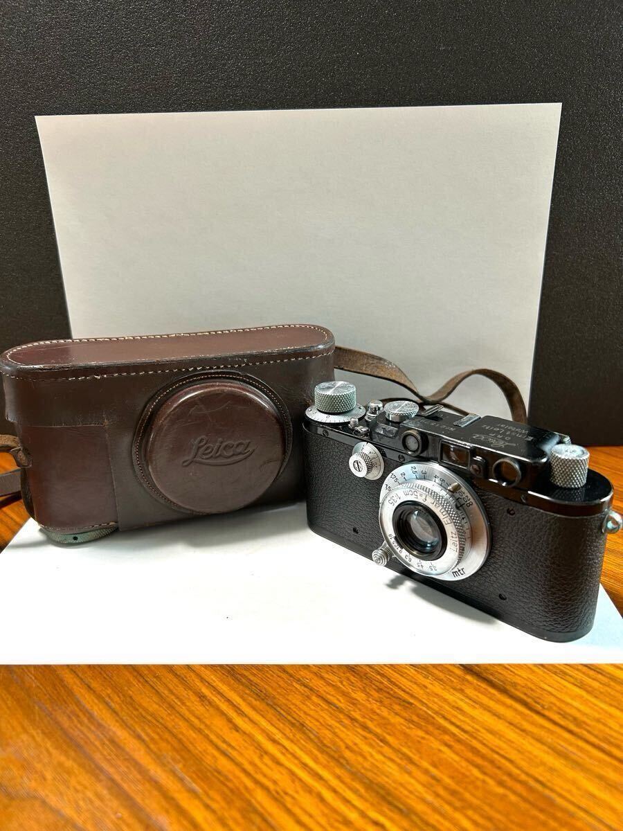 ライカ D3 Leica D.R.P. Ernst Leitz Wetzlar カメラ Leitz Elmar f=5cm 1:35 mtr ケース付き レンジファインダー エルマー DIII ...