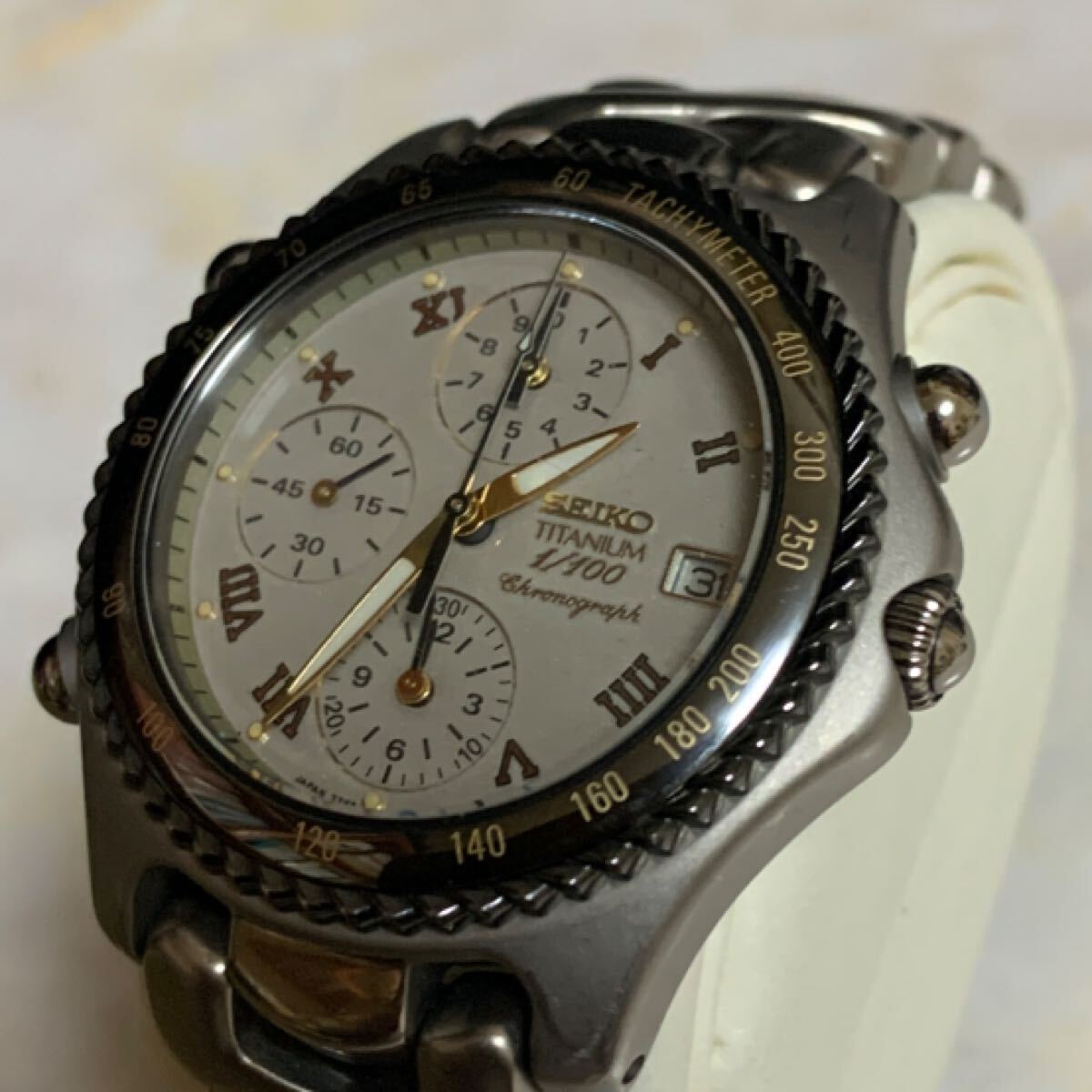 SEIKO セイコー メンズ腕時計 クロノグラフ クォーツ 7T52-6A60 チタニウム ジャンク不動 /【Buyee】 Buyee ...