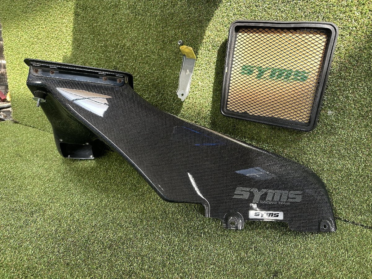 社外 スバル フォレスター SJ5 シムス SYMS カーボン エアインダクションボックス エアフィルター セット 中古品 4WD FB20 ...