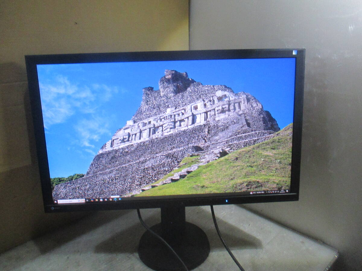 [C3-1/E70707-1]美品★EIZO FlexScan EV2736W 27インチ液晶モニター 高さ調整 縦回転 入力端子：DVIx1 ...