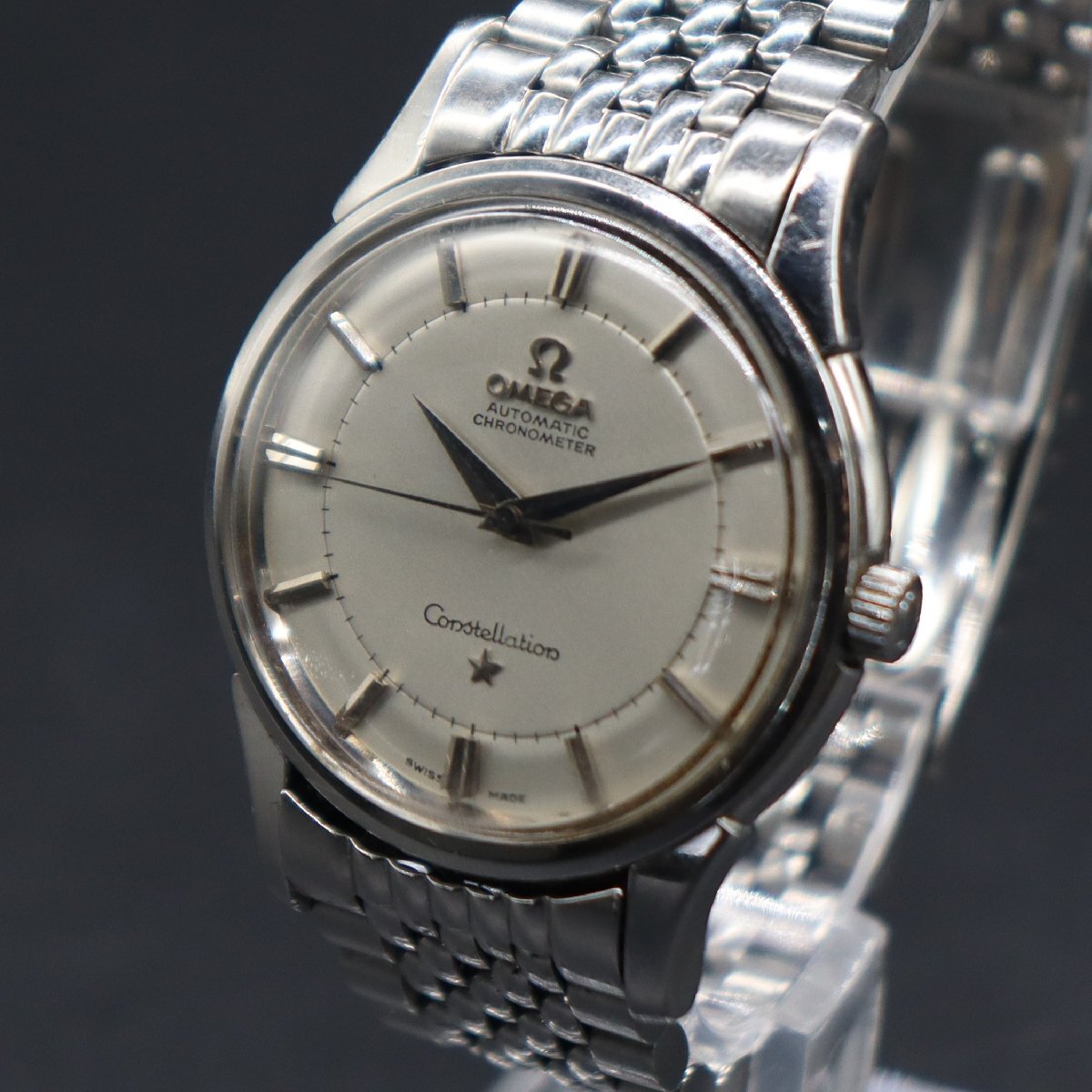 OMEGA オメガ コンステレーション クロノメーター 14381-3-SC Cal.551 自動巻 1959年製 ノンデイト オメガ社製ブレス アンティーク メンズ /【Buyee ...