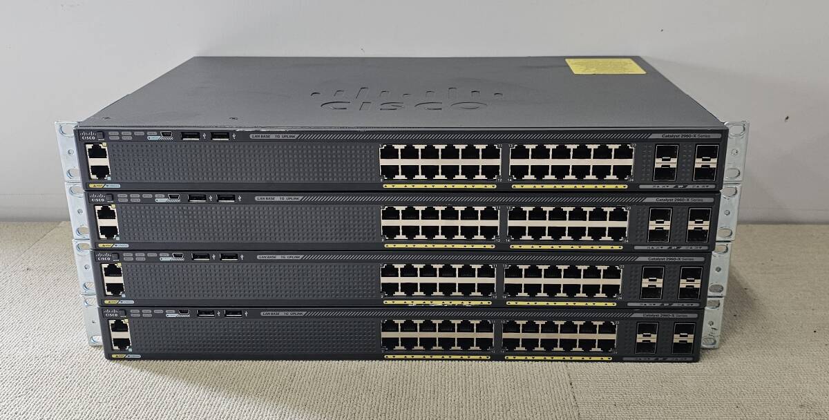 CISCO Catalyst 2960-Xシリーズ スイッチ WS-C2960X-24TS-L 4台セット 起動確認/初期化済 /【Buyee ...