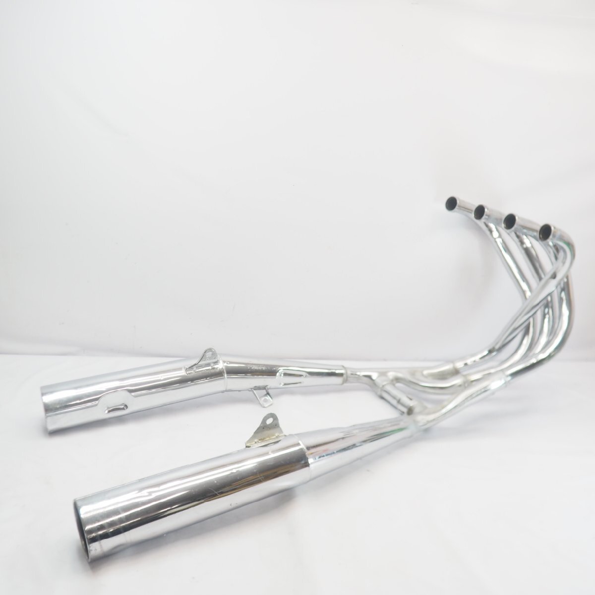CBX400F 純正 マフラー NC07 MA6 穴無し メッキ muffler 当時 exhaust CBX 絶版旧車 CBR ...