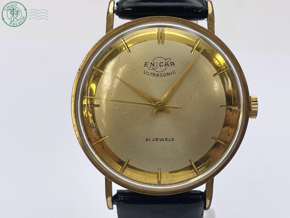 BG0606042 ENICAR エニカ ULTRASONIC ウルトラソニック 100/149PS 手巻き アナログ ラウンド メンズ 腕時計 稼働 中古 /【Buyee】 Buyee ...