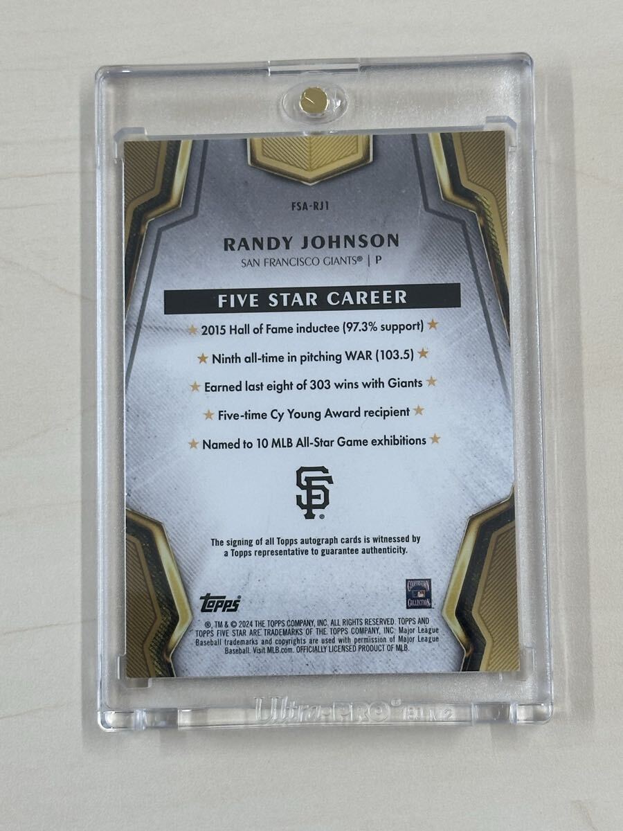 2024 TOPPS FIVE STAR PURPLE AUTOGRAPHS RANDY JOHNSON #14/50 /【Buyee ...
