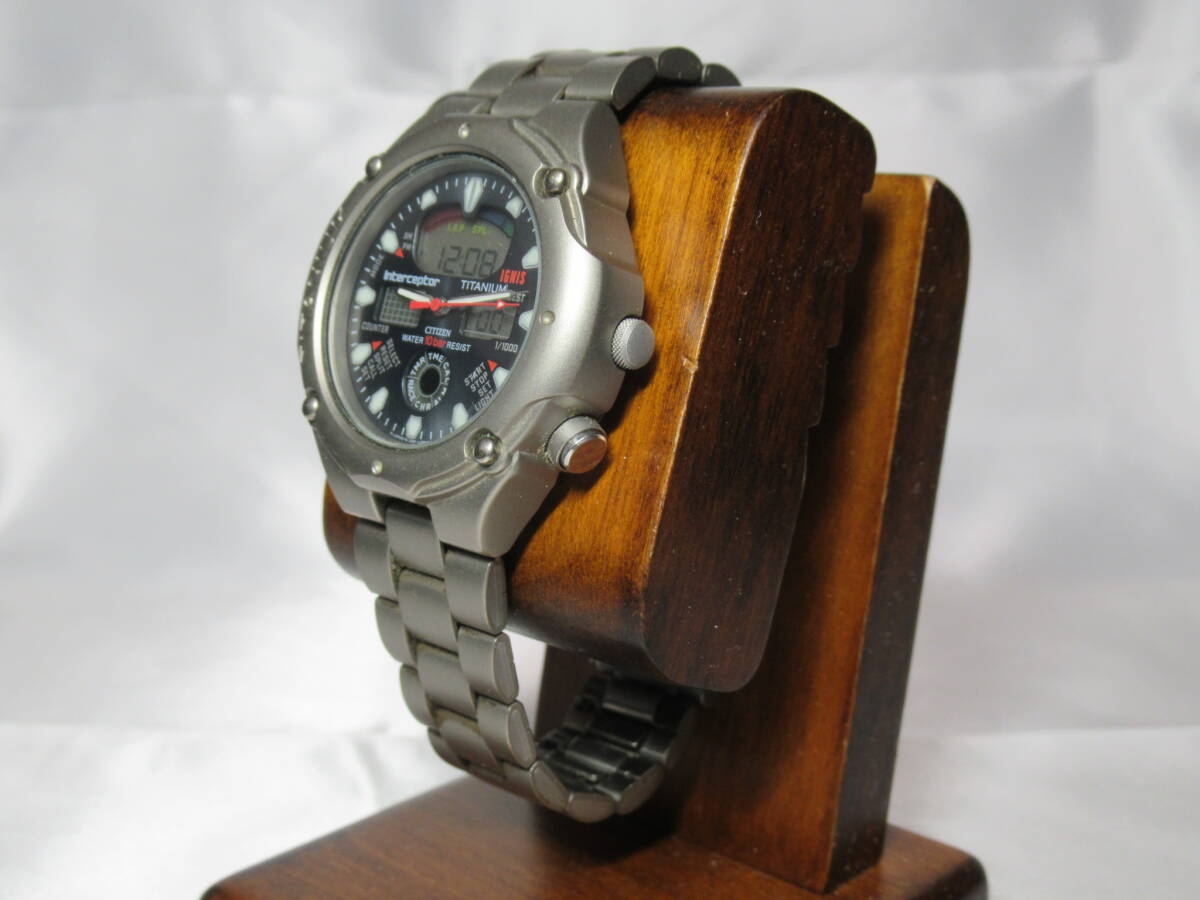 CITIZEN / シチズン Interceptor TITANIUM インターセプタ― C401-L14697 クォーツ メンズ腕時計 ...