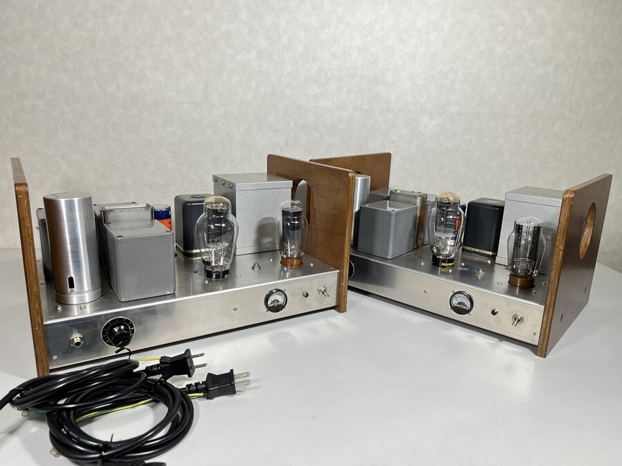 e9264 動作品 真空管アンプ Western Electric 300B 262B TAMURA タムラ モノラルパワーアンプ ペア ...