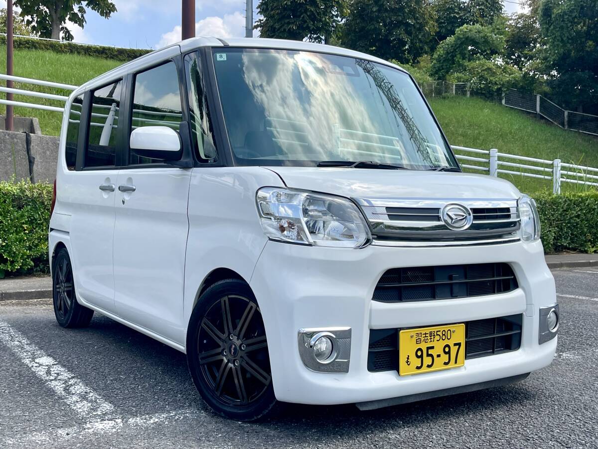 ☆千葉発☆タント Xターボ SA3☆H29年式☆車検満タンR9/8 ☆スマアシ3 地デジTV BT TANABEダウンサス 15inアルミ☆ ...