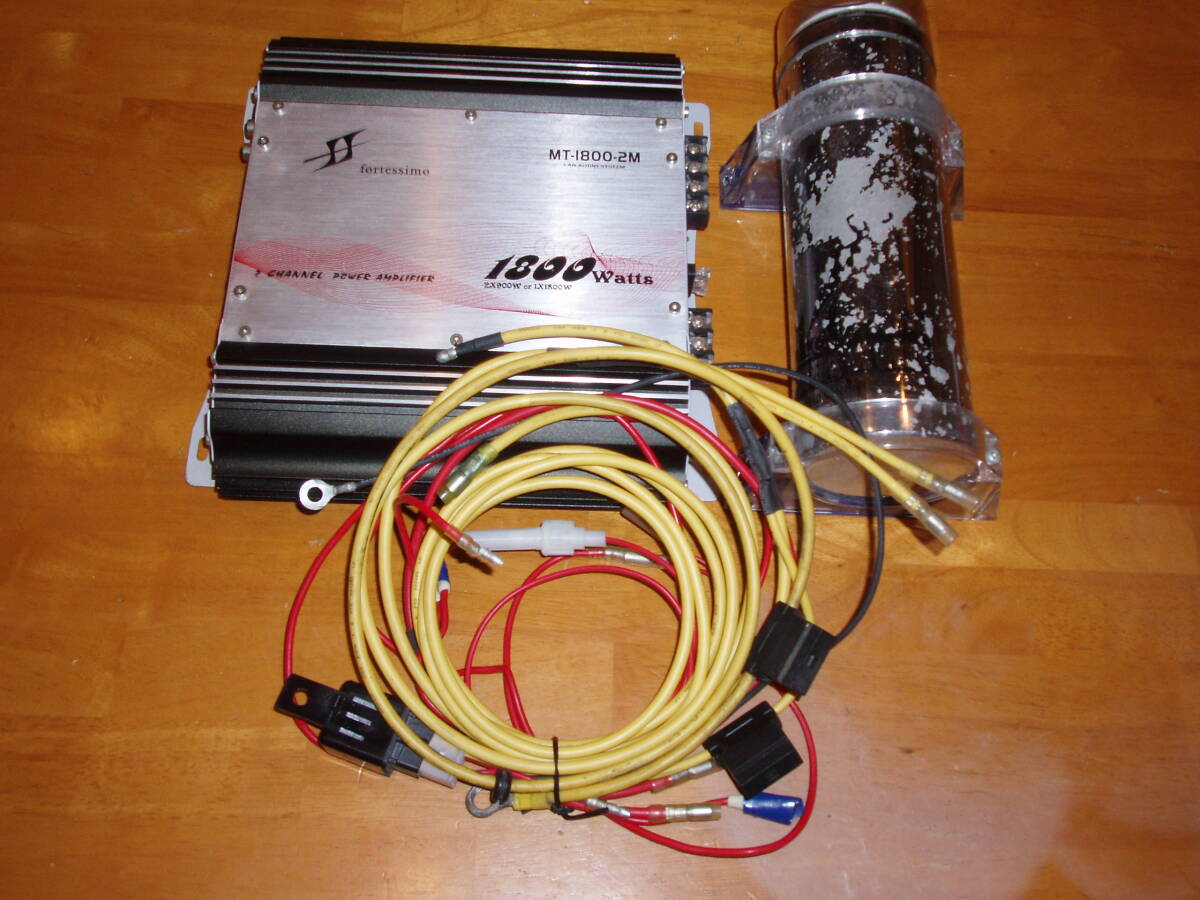 【ワン・オーナー】FORTESSIMO フォルテッシモ MT-1800-2M 2ch パワーアンプ / オーディオテクニカ リレー付き電源 ...