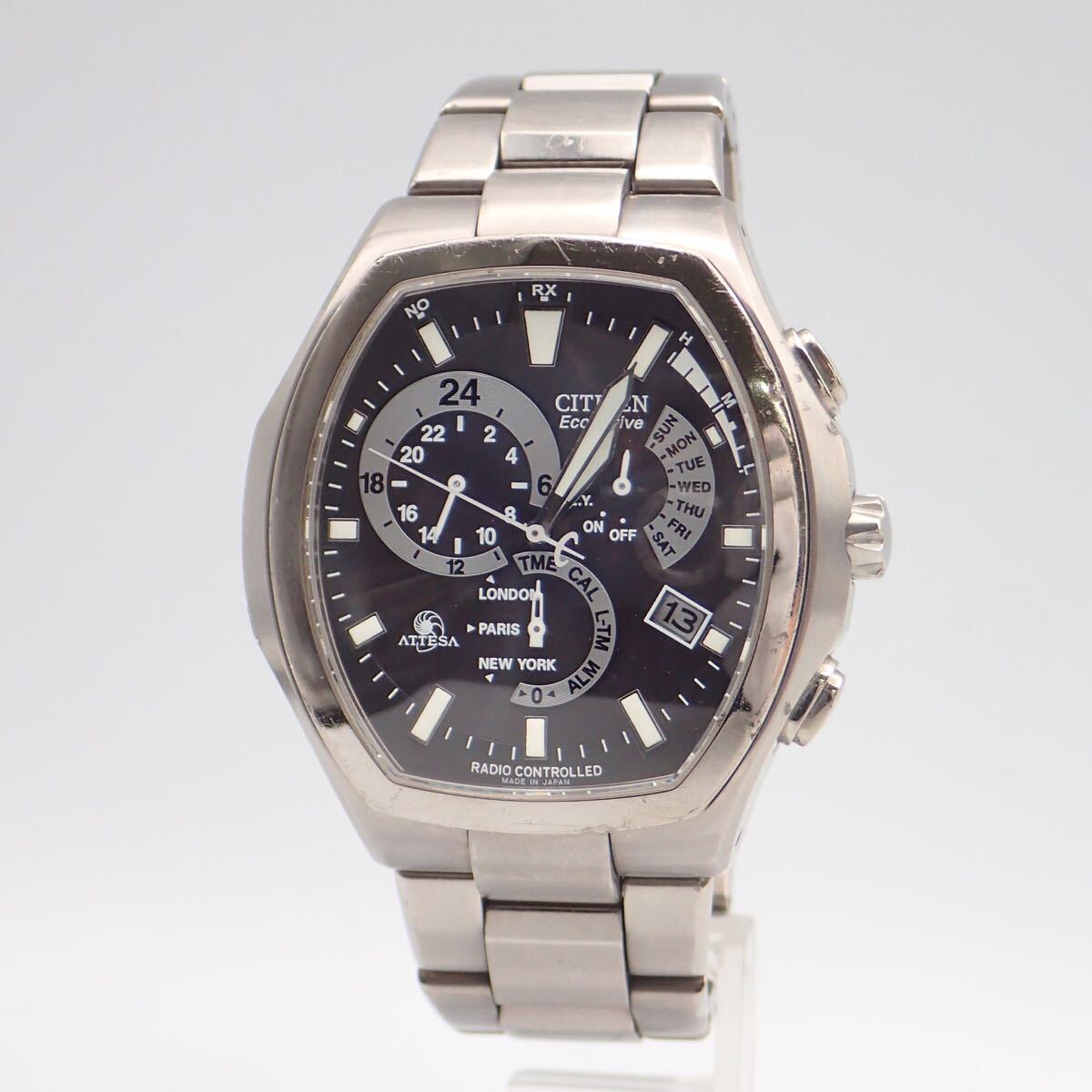 お07070/CITIZEN シチズン/アテッサ/電波ソーラー/メンズ腕時計/チタン/文字盤 ブラック/E600-T006361/ジャンク /【Buyee】 Buyee - Japanese ...