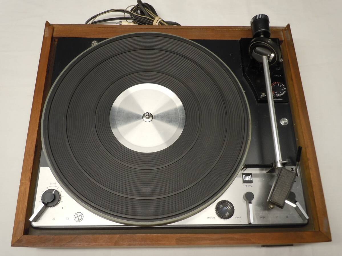 Vintage DUAL 1229 Record Turntable w Stanton 681 Cartridge FOR PARTS OR ...