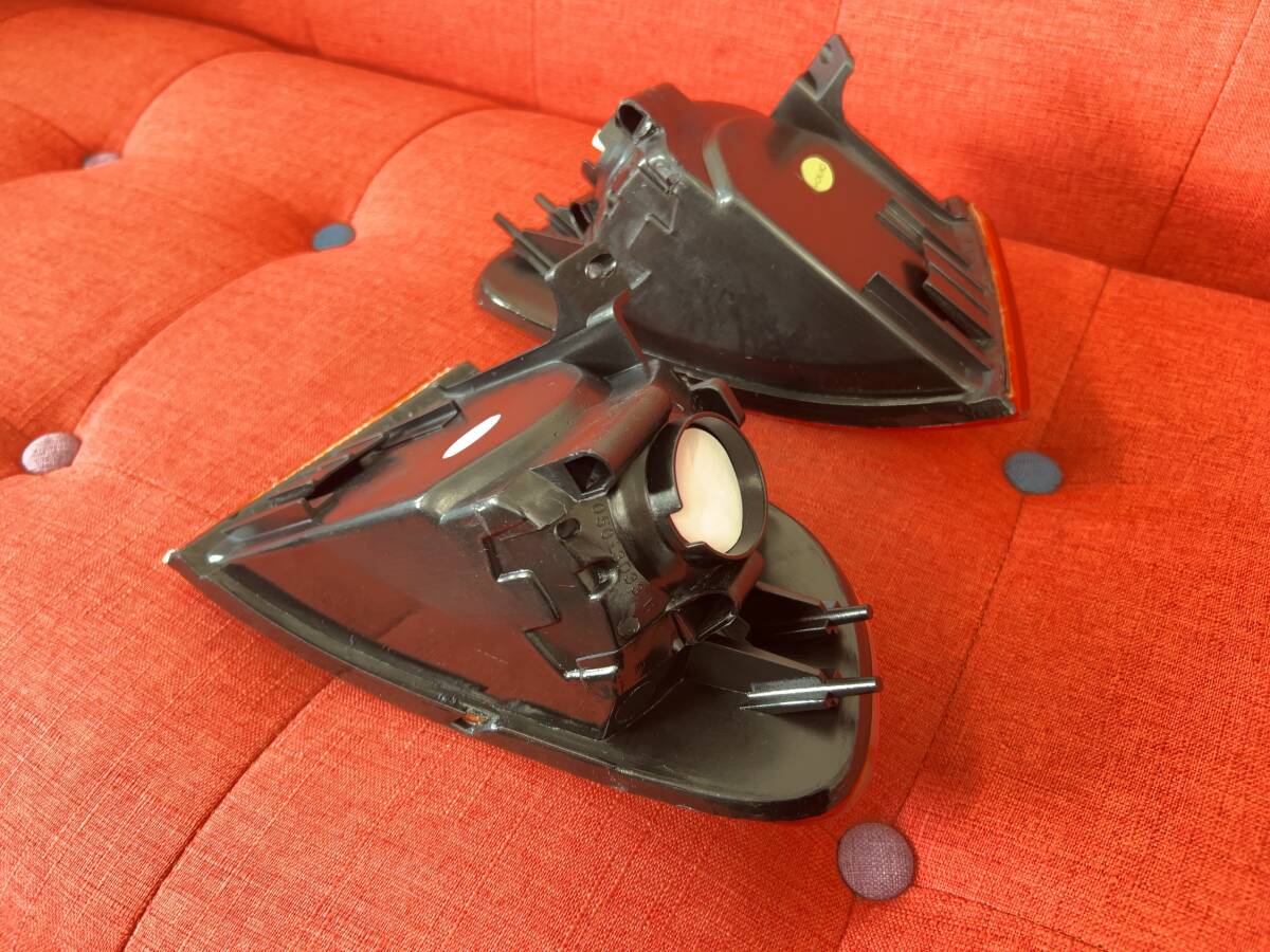 DEEPSRACING★新品EG6シビックSiRオレンジコーナーレンズ左右セットアンバー★①検)EG3 EG4 EG5 EJ1 USクーペ EG7 EG8 EG9 フェリオ B16A ...