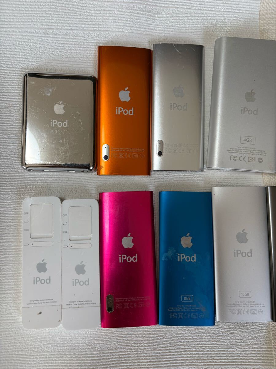 送料無料 中古ジャンク15個 iPod nano touch mini shuffle Appleアップルdigital media ...