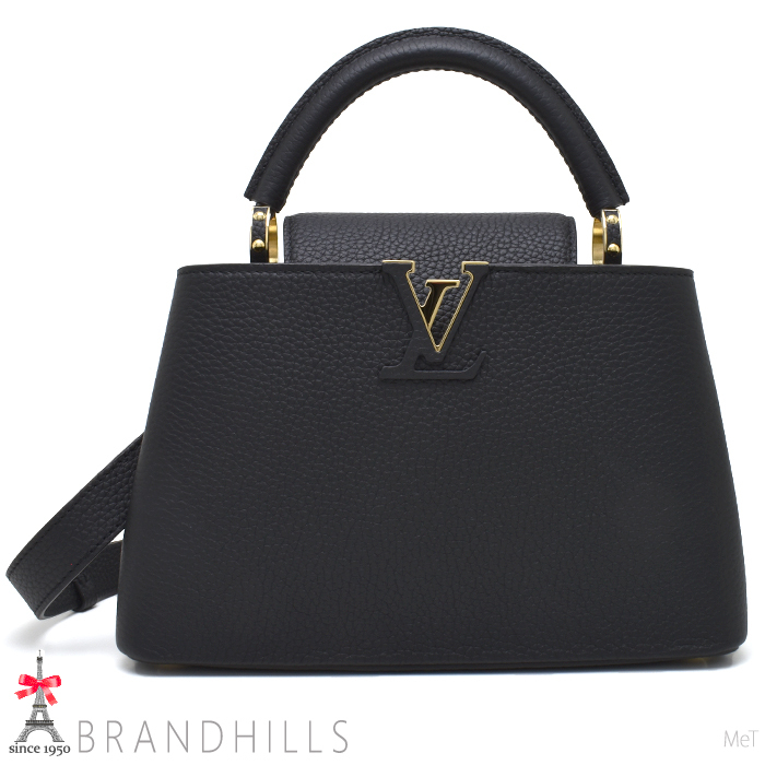 ルイヴィトン ハンドバッグ カプシーヌ BB トリヨンレザー ノワール 2WAY ショルダー M24728 LOUIS VUITTON 極美品 ...