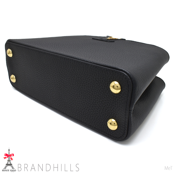 ルイヴィトン ハンドバッグ カプシーヌ BB トリヨンレザー ノワール 2WAY ショルダー M24728 LOUIS VUITTON 極美品 ...