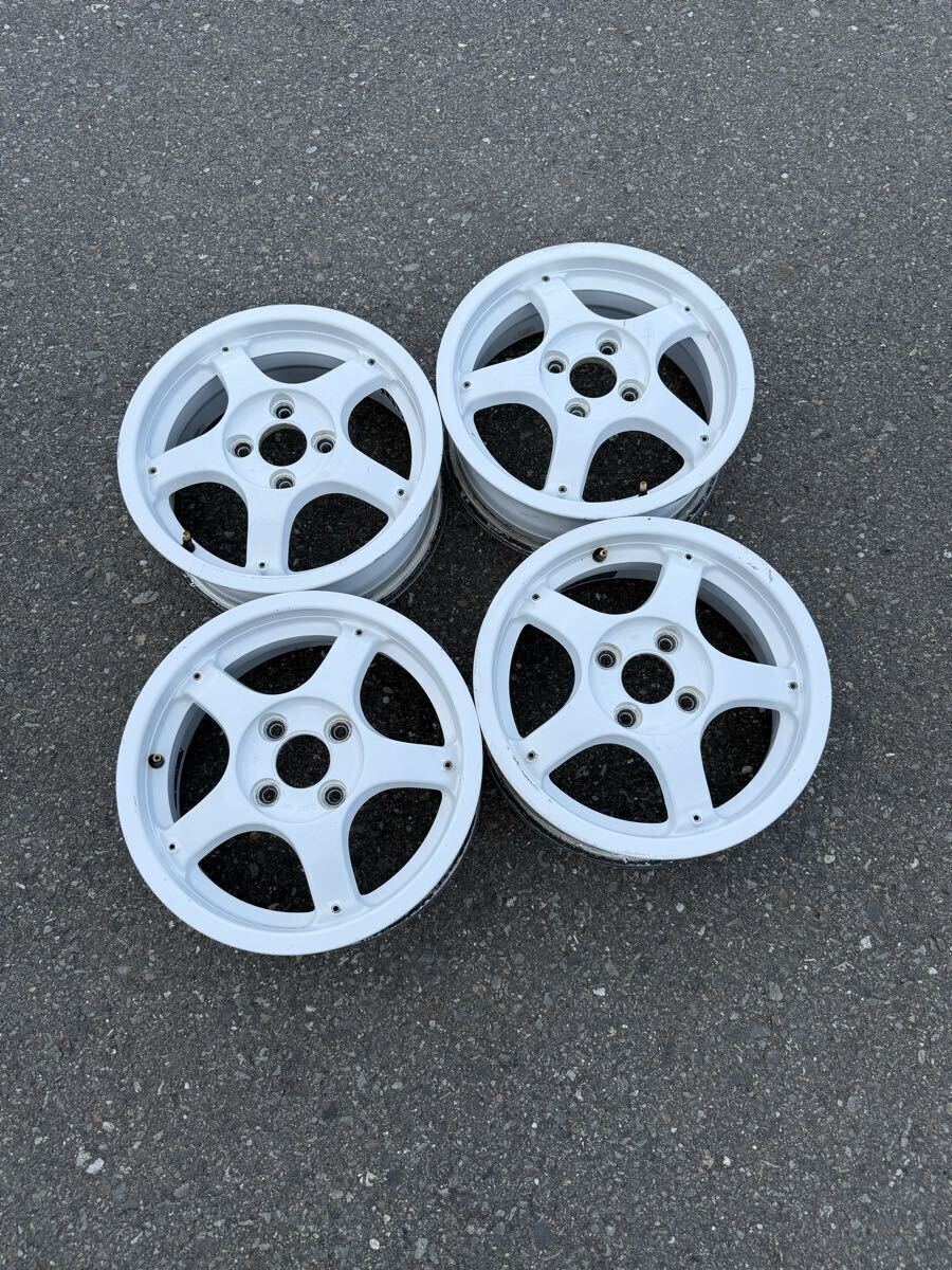 RAYS レイズ GARCIA CAL CHOPPY 14インチ 5Jオフセット+45 4H-100 中古アルミホイール4本セット ...
